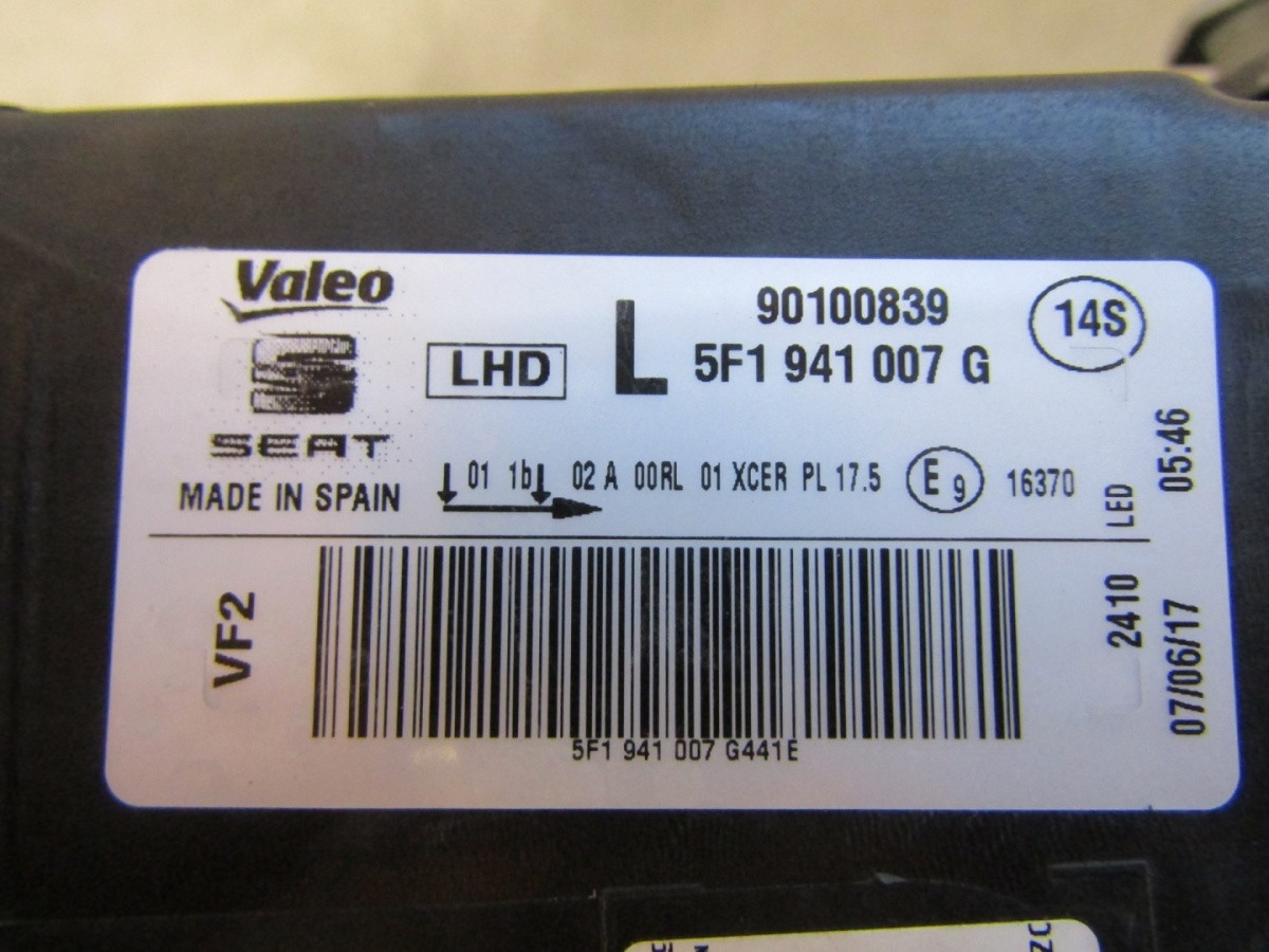 KOPLAMP Seat Leon 3 III FACELIFT FULL LED 16-20 LH LEFT 5F1941007G Z288 ...